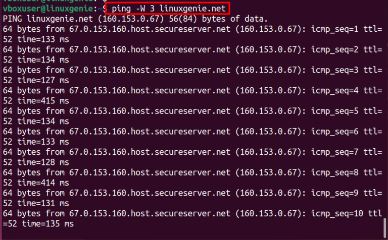 8 Examples of the ping Command in Linux - Linux Genie