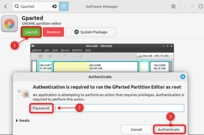 How to Install and Use/Manage GParted on Linux Mint? - Linux Genie