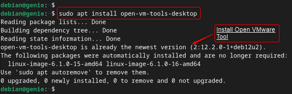How to Install VMware Tools on Debian 12? - Linux Genie
